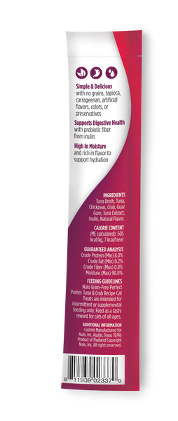 Nulo FreeStyle Cat Puree Tuna & Crab Cat Treats – HEALTHY SPOT