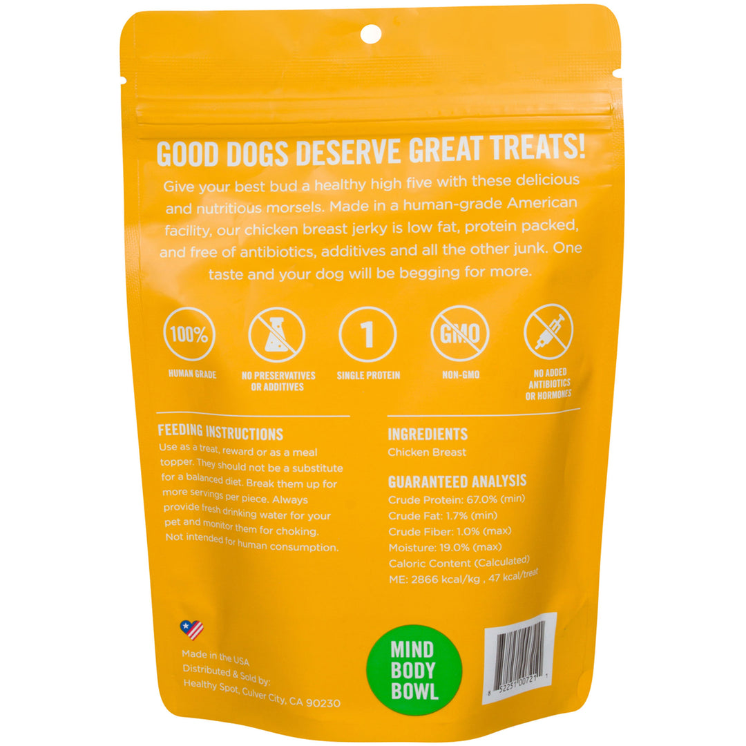 MIND BODY BOWL Smoked Chicken Jerky Dog Treats - 4oz – HEALTHY SPOT