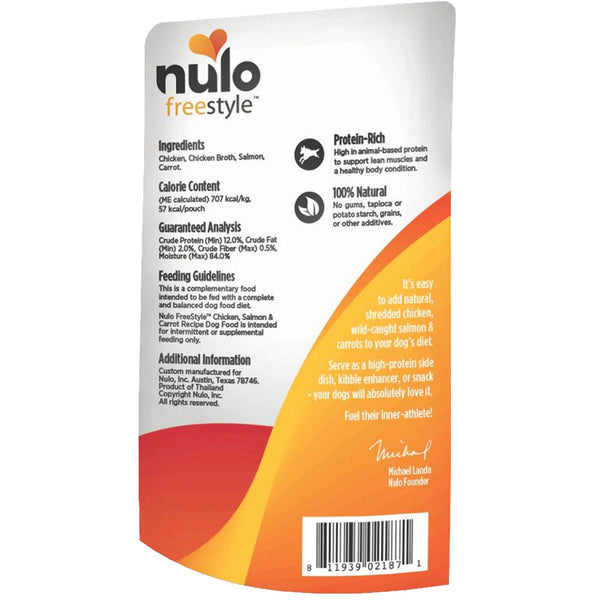Nulo FreeStyle Meaty Toppers Chicken, Salmon & Carrot Dog Food Topper ...