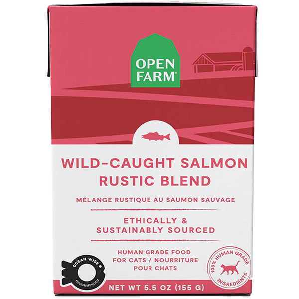 Open Farm Rustic Blend Wild-Caught Salmon Wet Cat Food - 5.5oz ...