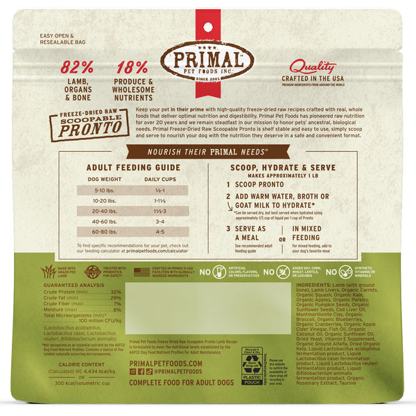 Primal Freeze-Dried Pronto Dog Lamb – HEALTHY SPOT