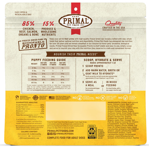 Primal Freeze-Dried Pronto Dog Puppy – HEALTHY SPOT