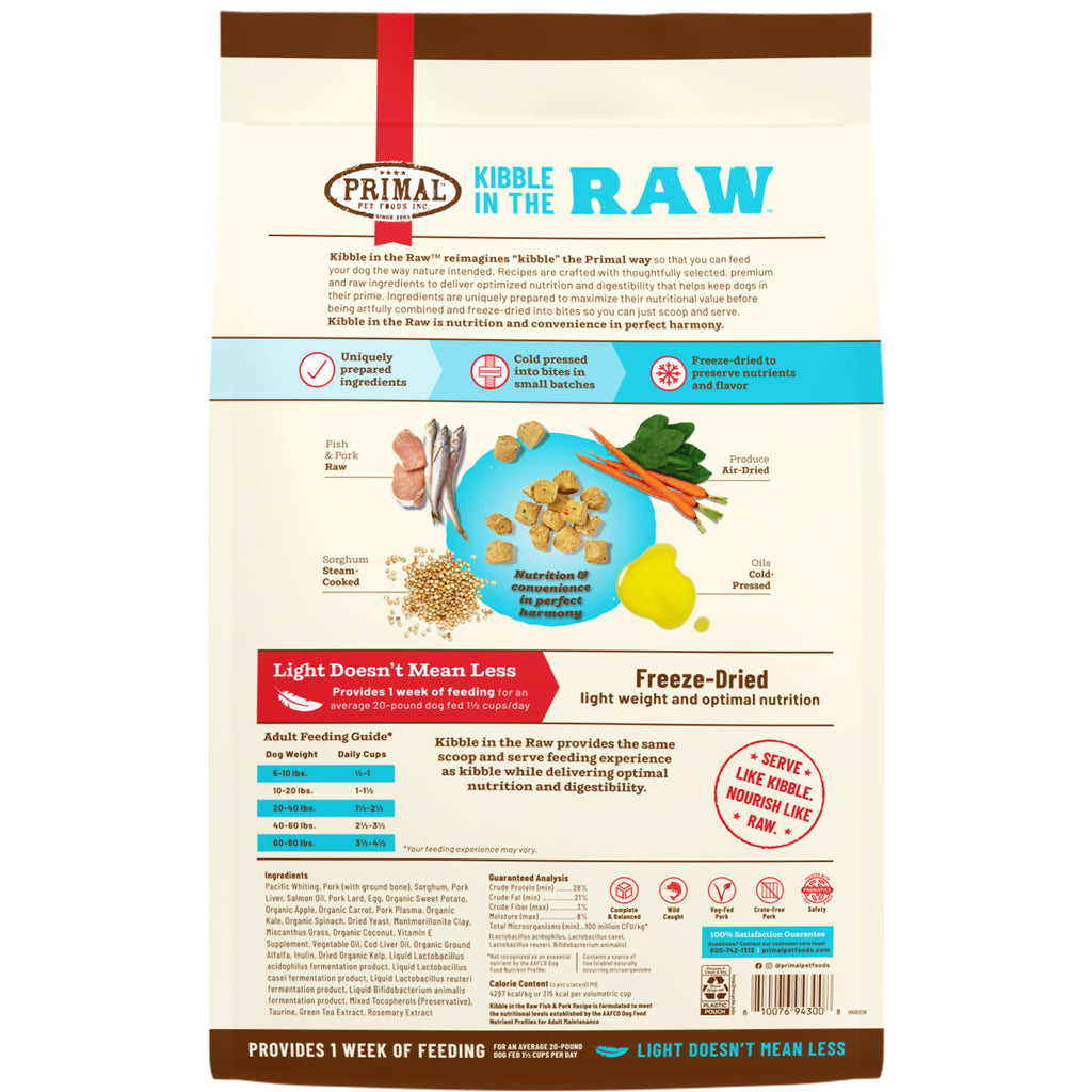 Primal Kibble in the Raw Fish & Pork Dog Food – HEALTHY SPOT