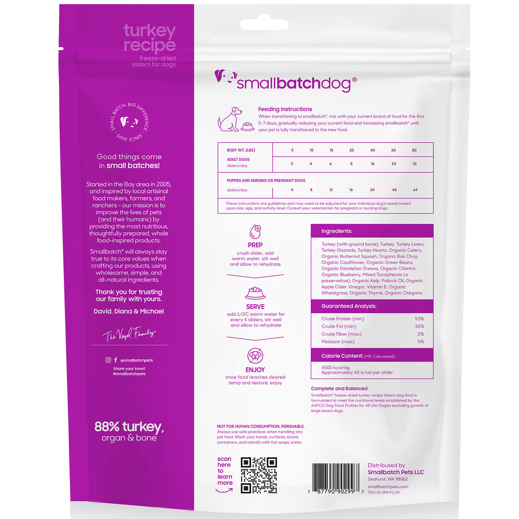 Smallbatch Freeze-Dried Turkey Dog Food – HEALTHY SPOT