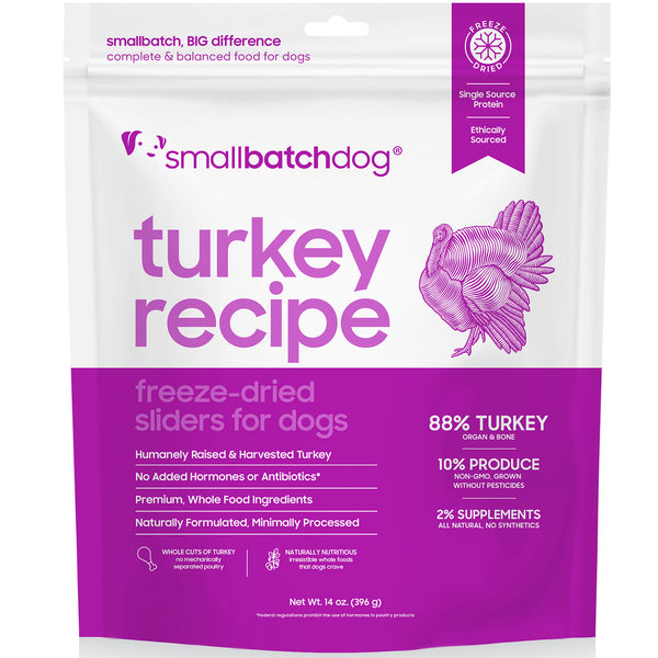 Smallbatch Freeze-Dried Turkey Dog Food – HEALTHY SPOT