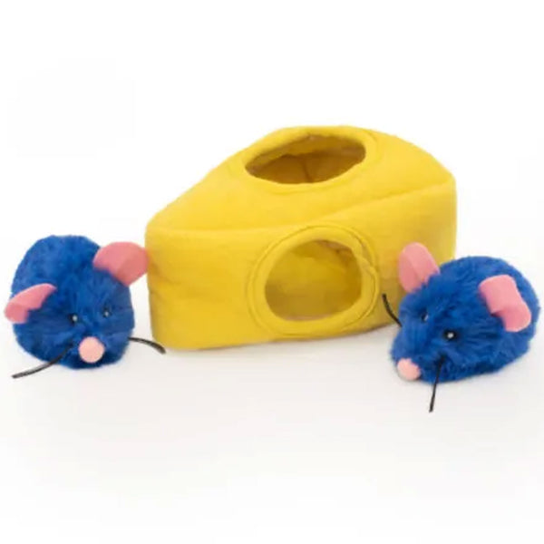 Zippy Paws Cheese Mice Burrow Yellow Cat Toys – HEALTHY SPOT
