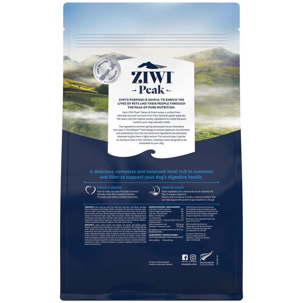 Ziwi Peak Steam & Dried Lamb Dog Food – HEALTHY SPOT