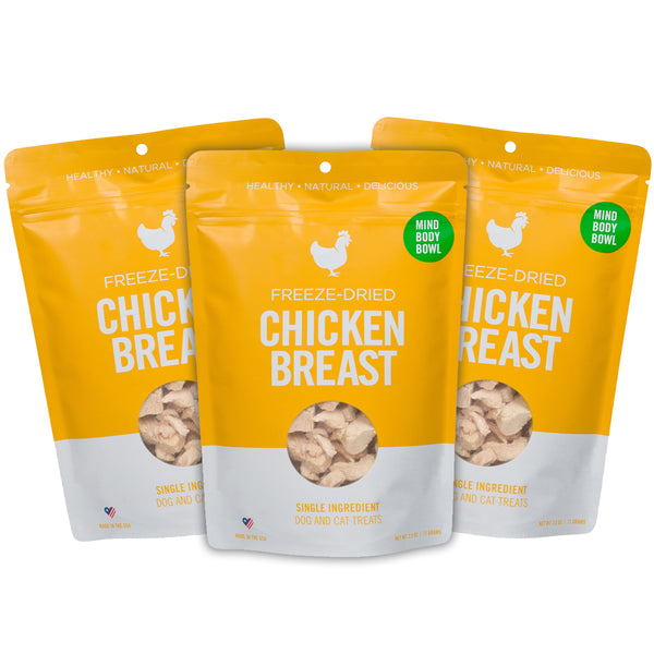 MIND BODY BOWL Freeze-Dried Chicken Breast Treats 3-Pack – HEALTHY SPOT
