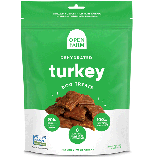 Open Farm Dehydrated Turkey Dog Treats - 4.5oz – HEALTHY SPOT