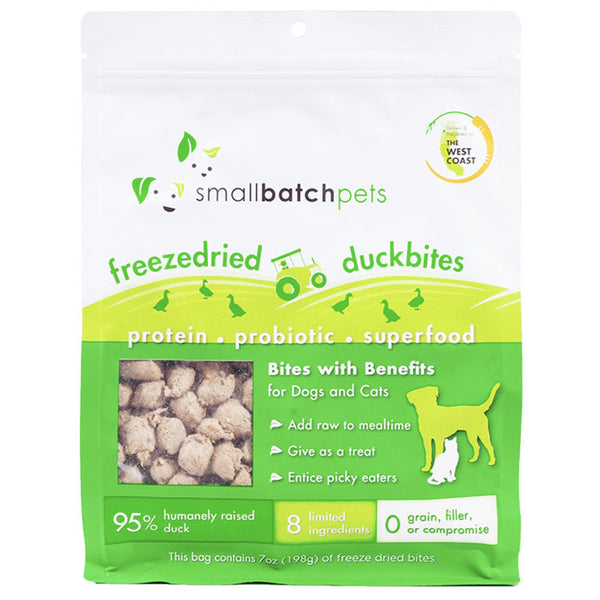 Smallbatch Freeze-Dried Duck Bites Dog & Cat Treats - 7oz – HEALTHY SPOT